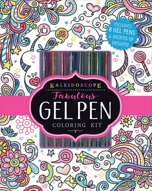 Kaleidoscope Fabulous Gel Pen Coloring Kit | Loving Coastal Living