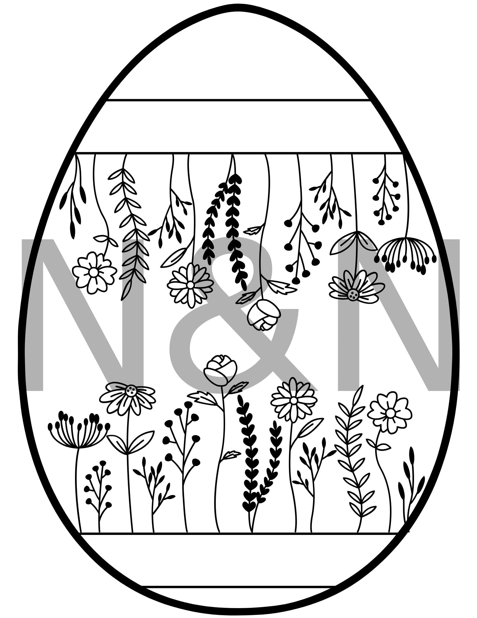 large easter coloring sheet