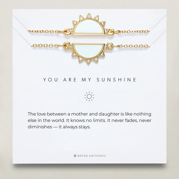 You Are My Sunshine Gold Bracelet Set | Loving Coastal Living