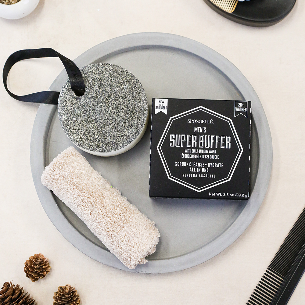 20+ Men's Super Buffer | Black Scrubber | Loving Coastal Living